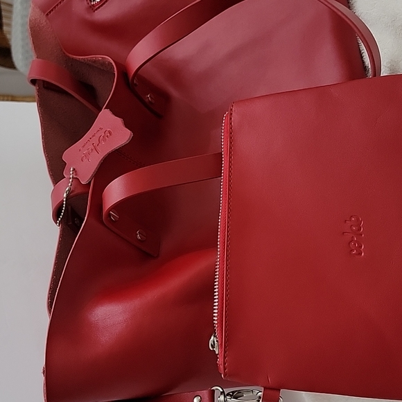 Colab | Bags | Colab Genuine Leather Red Boho Bag | Poshmark